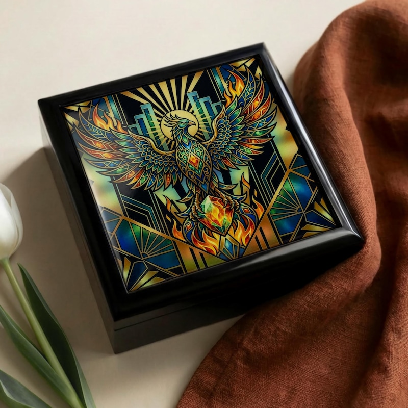 Keepsake Box With Phoenix - Etsy