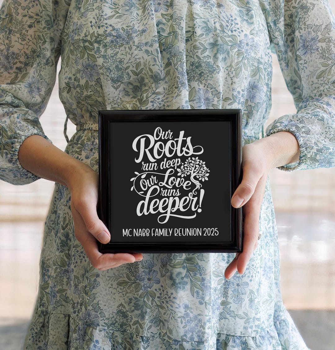 Roots Run Deep Box Family Reunion Personalized, Tree of Life, Memory ...