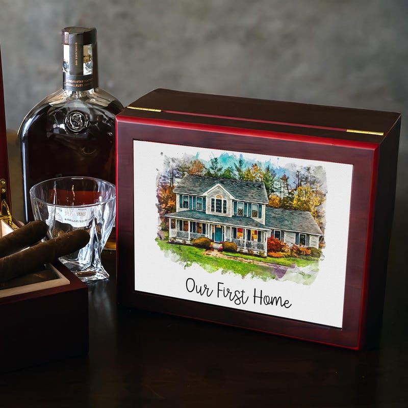 Painted Cigar Box - Etsy