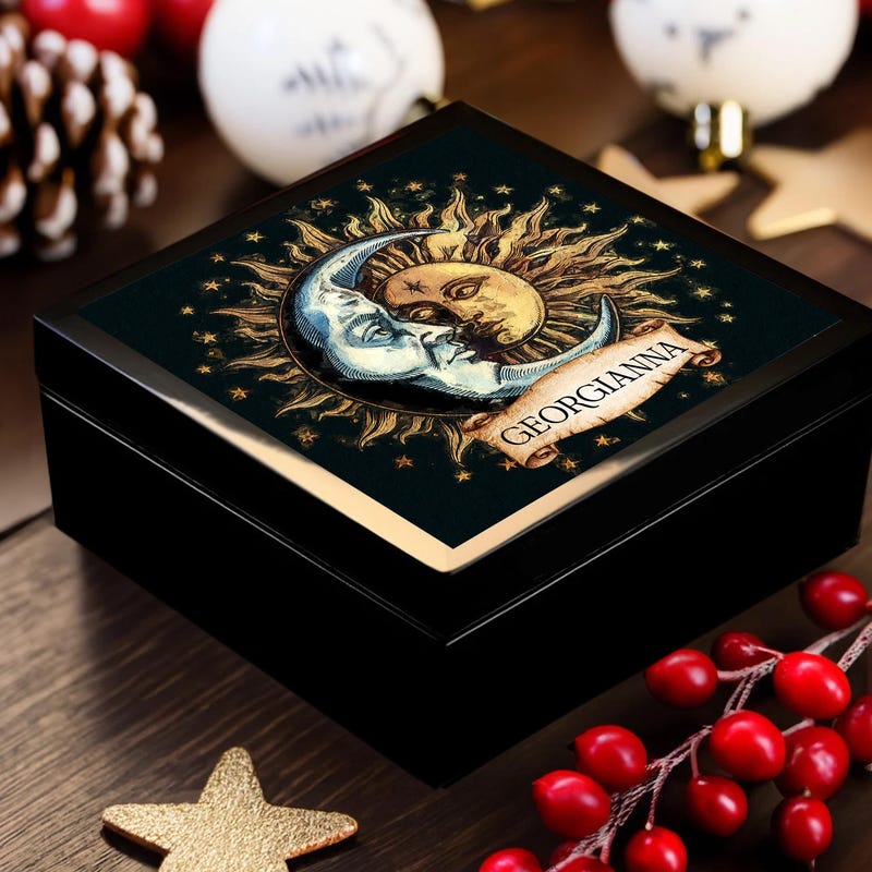 Black Celestial Box - Etsy