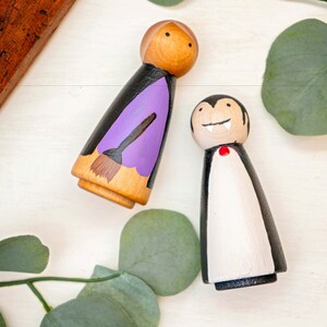 Halloween Peg Doll Set - Etsy