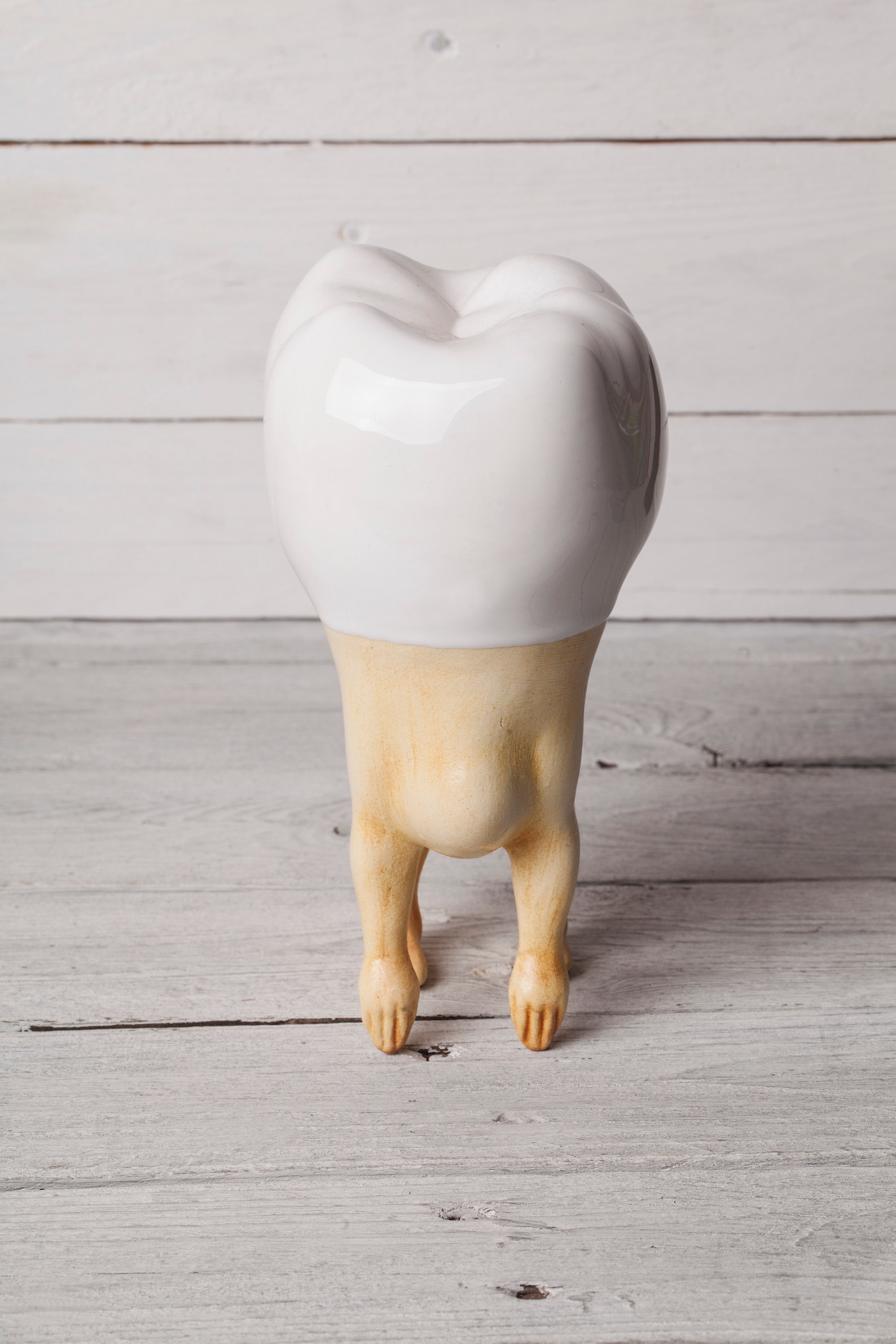 A Hand - Crafted Ceramic Fun Tooth - Human Figure, Gift for a Dentist ...
