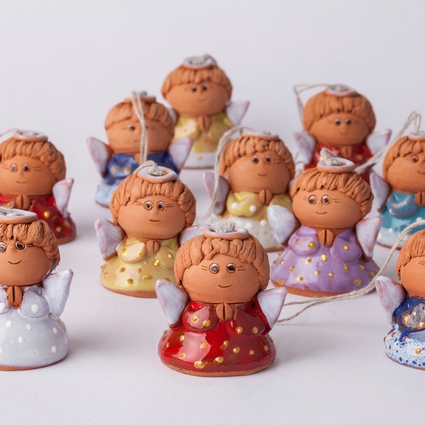 White Ceramic Angels - Etsy