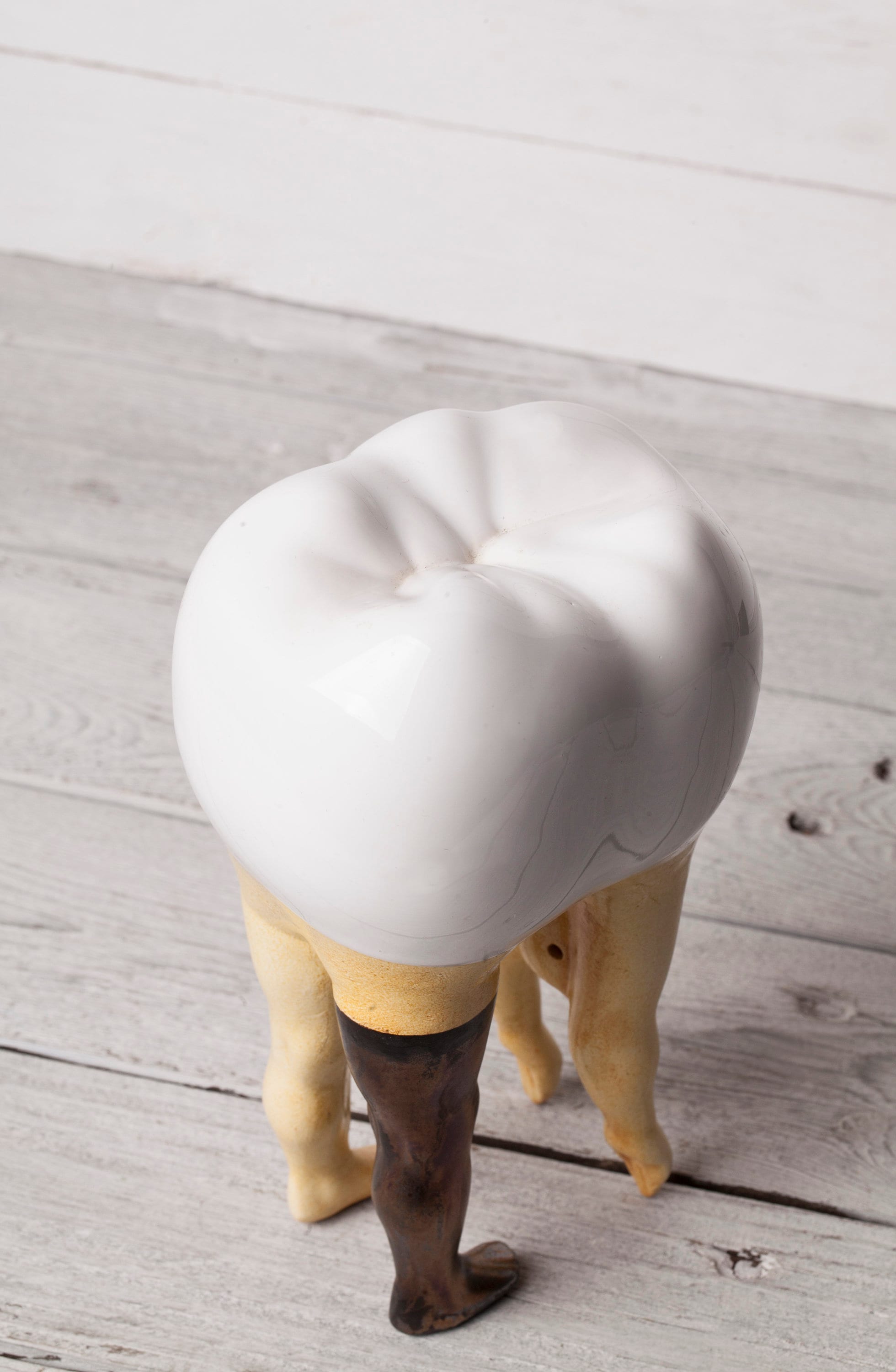 A Hand - Crafted Ceramic Fun Tooth - Human Figure, Gift for a Dentist ...