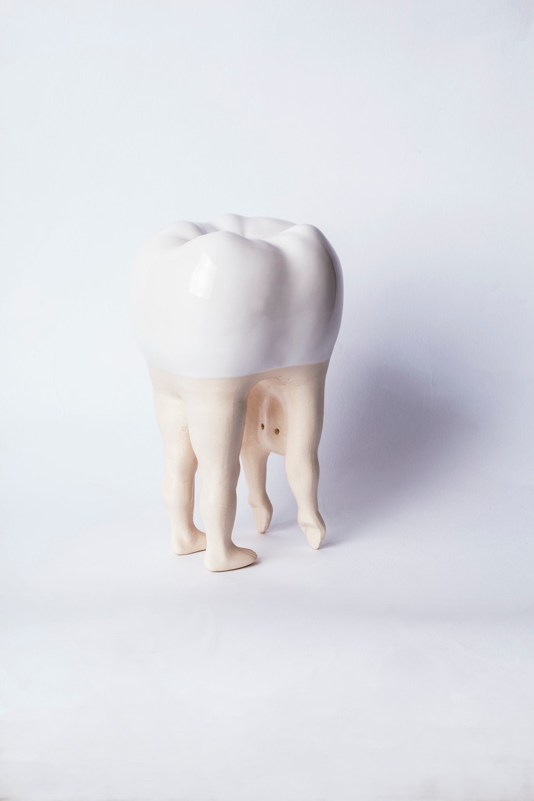 A Hand - Crafted Ceramic Fun Tooth - Human Figure, Gift for a Dentist ...