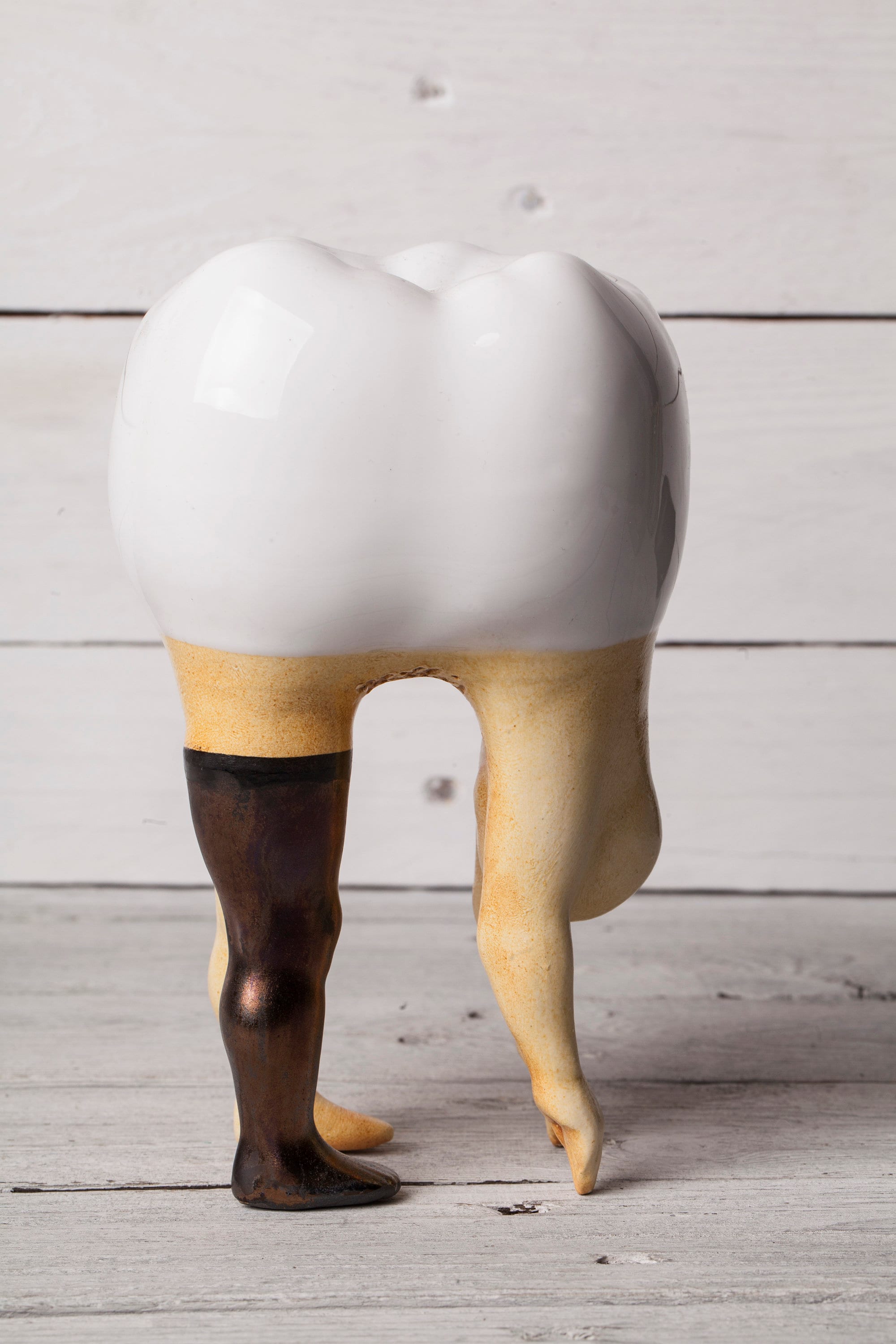 A Hand - Crafted Ceramic Fun Tooth - Human Figure, Gift for a Dentist ...