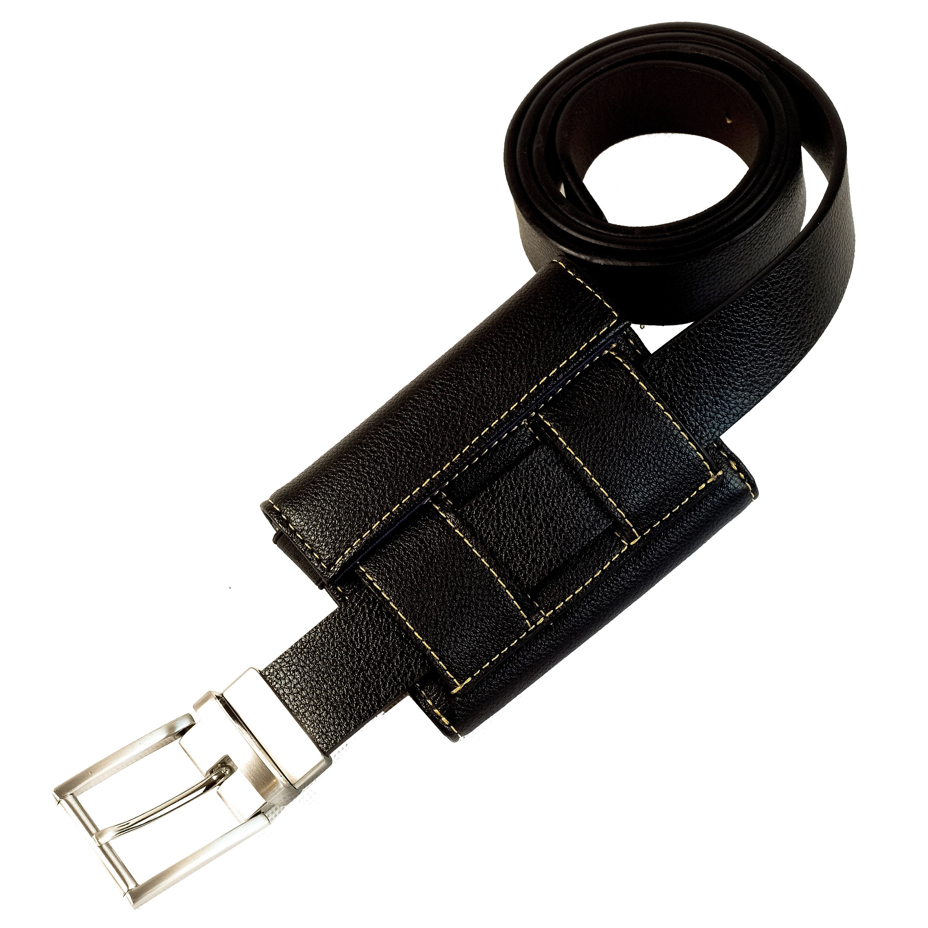 Luxsecure - RFID Blocking Secure Men Belt Bag, Leather Waist Pouch ...