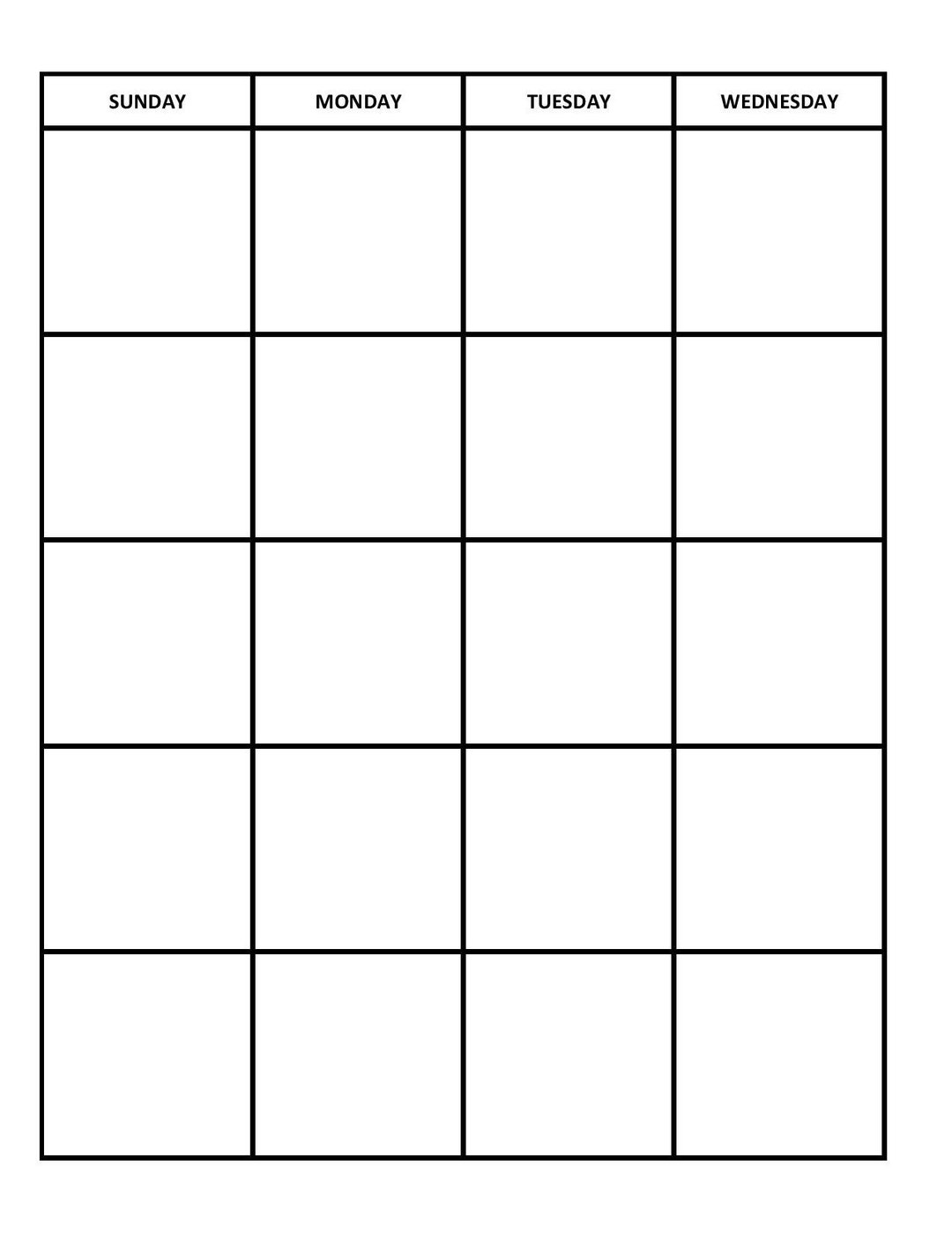 Basic Month Planner Template Design--month Manager - Etsy