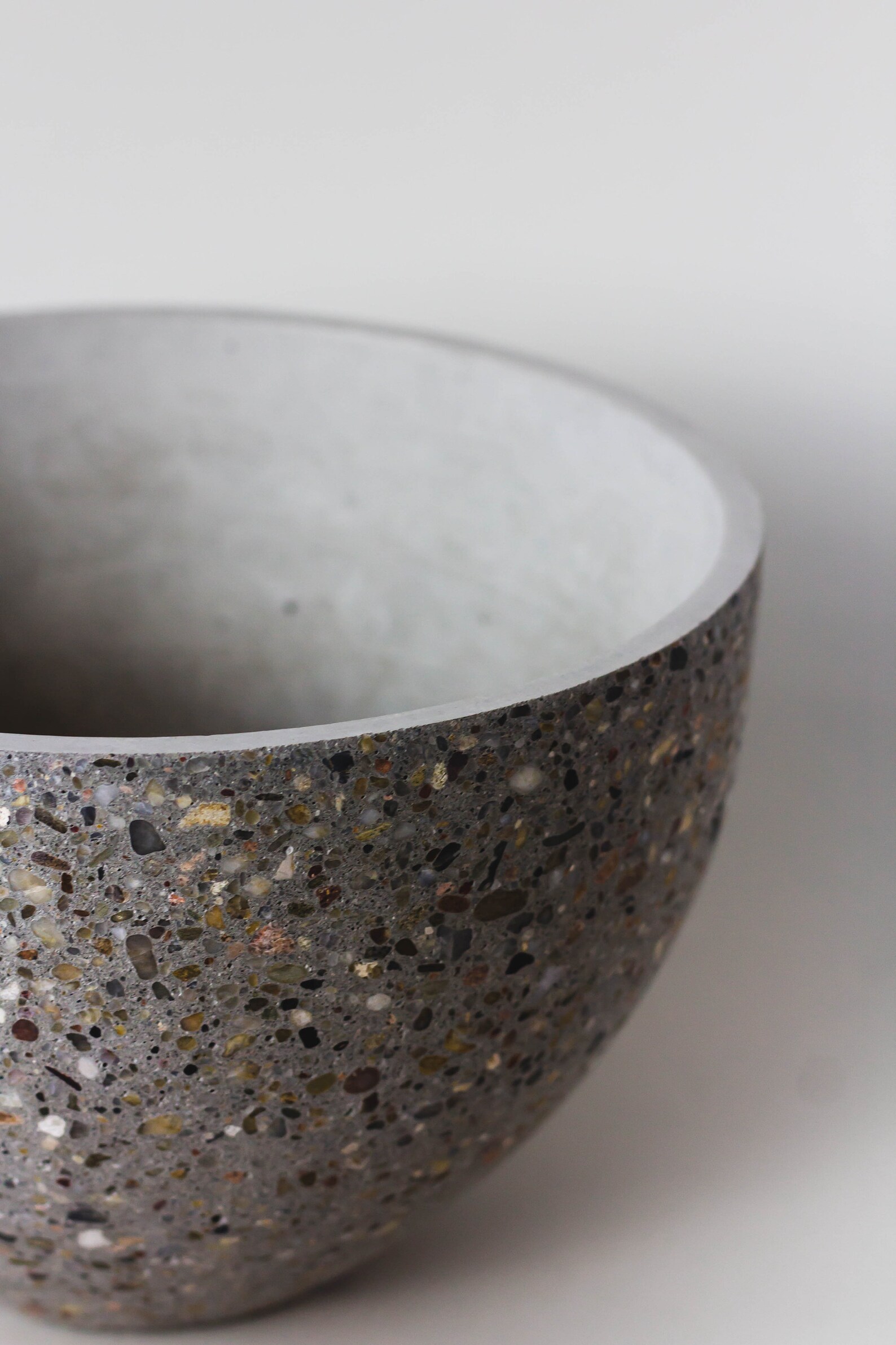 Medium Terrazzo Planter Pot 'natural Rock' Concrete - Etsy
