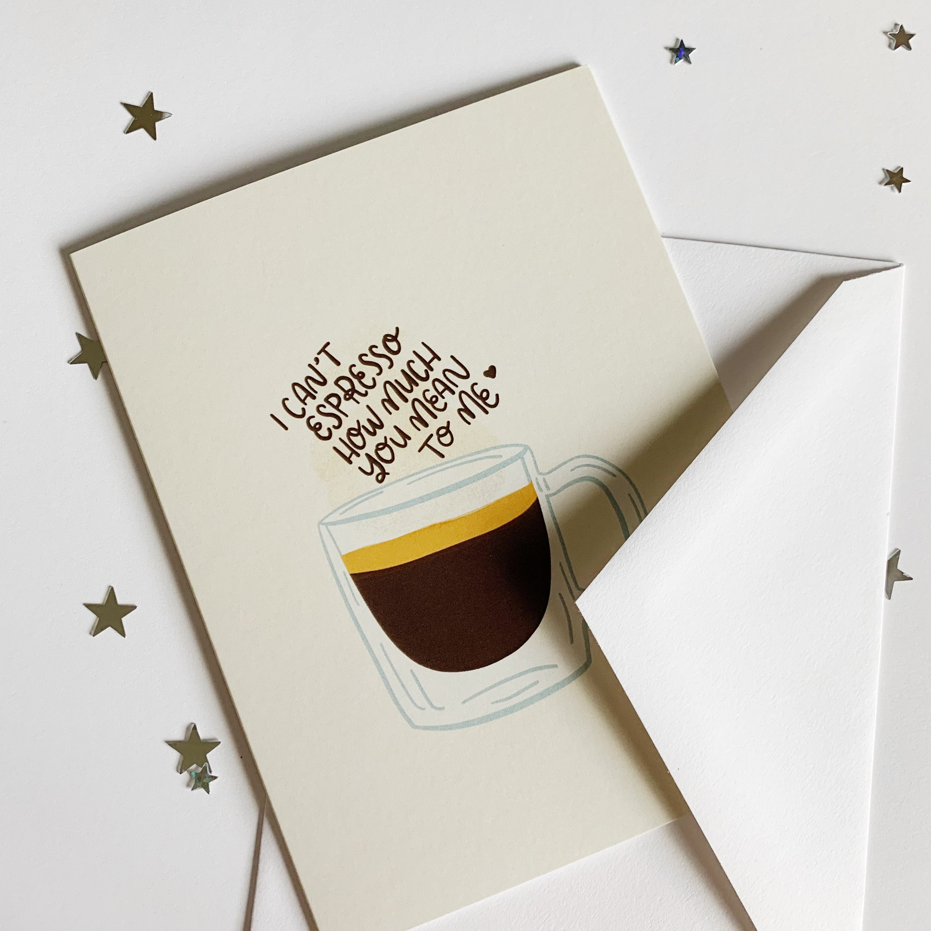 Espresso Card Anniversary Card Greeting Card - Etsy