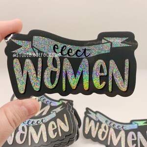 Elect Women Sticker | Feminist Sticker | Stardust Sticker - Etsy