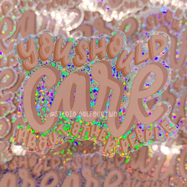 I Care About You Card - Etsy