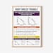 Set of 06 Trigonometry Maths Posters - Right Triangle and Pythagorean ...