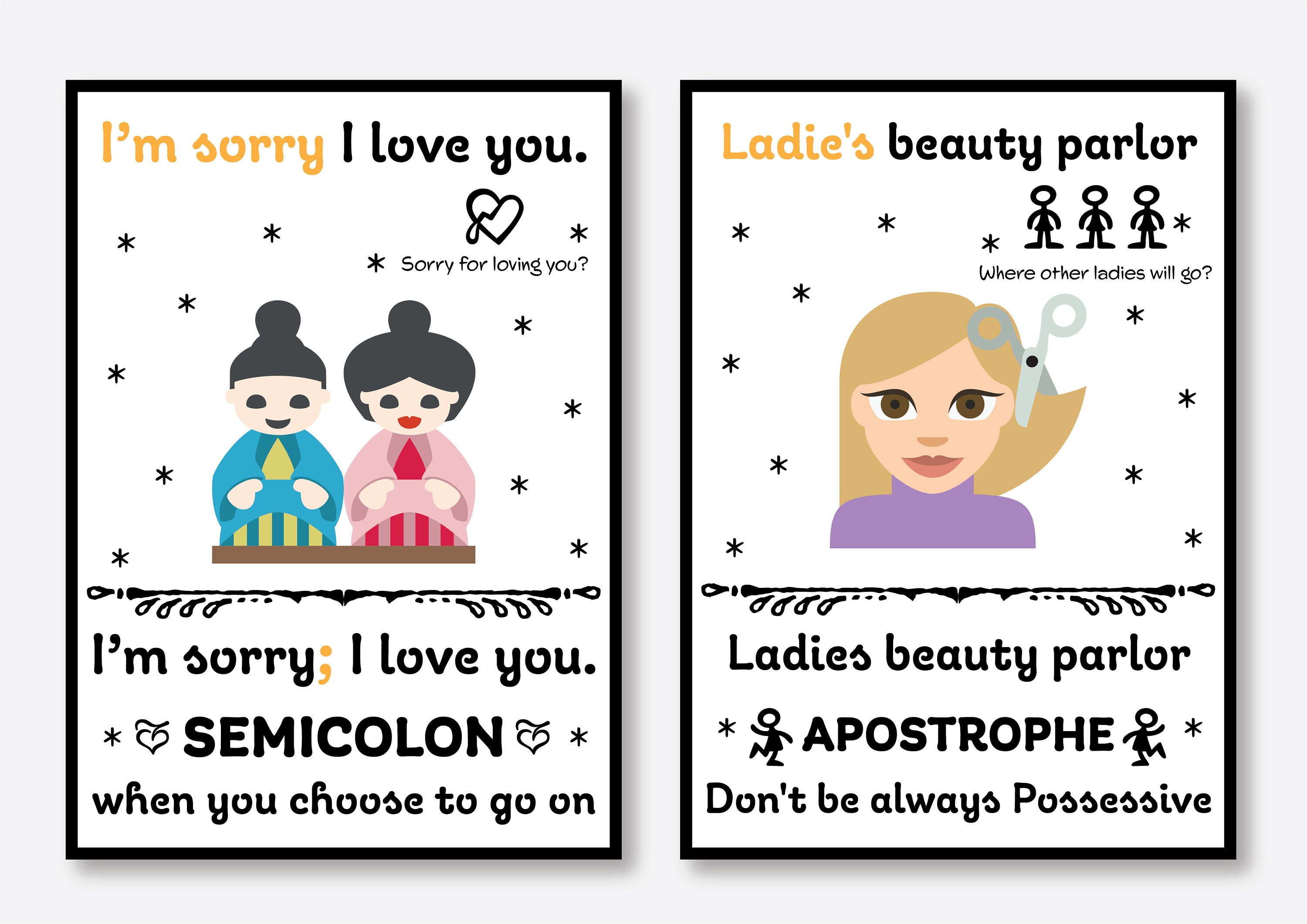 Punctuation Matters - Set of 6 English Grammar Punctuation Marks ...