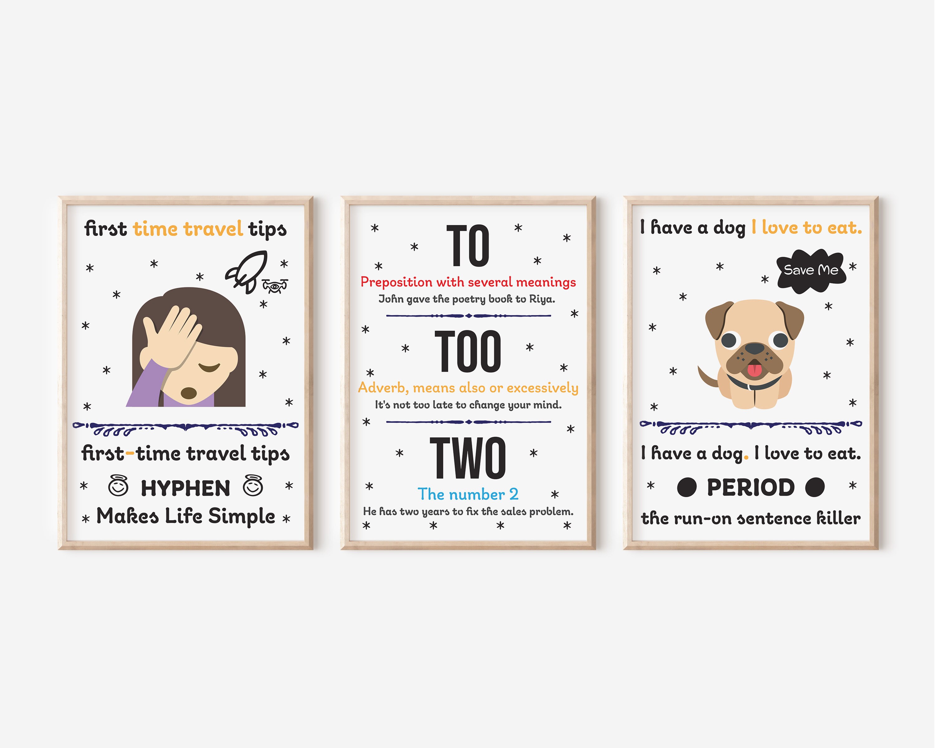 English Classroom Posters, Homophones & Punctuation Marks English ...