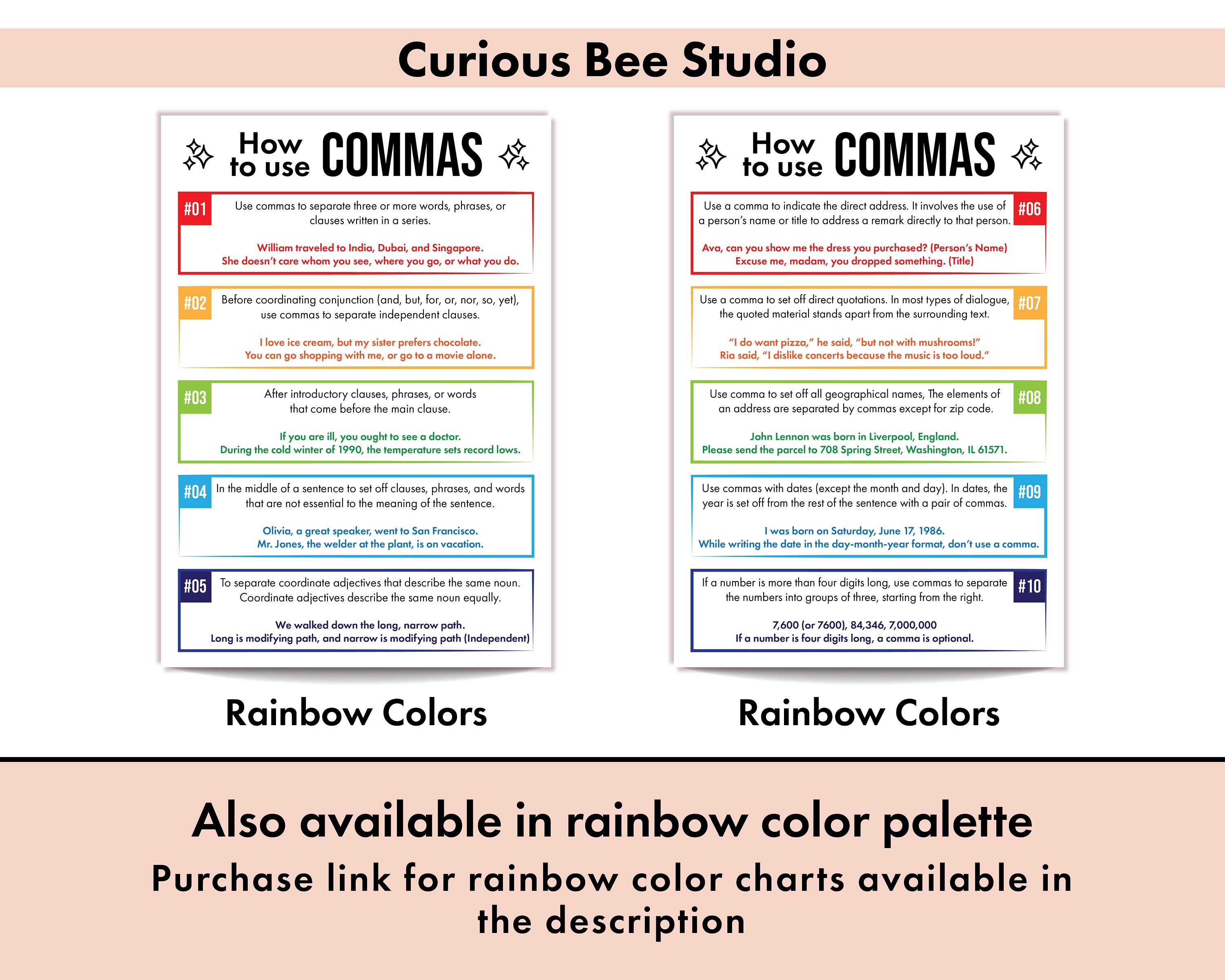 A Step-by-step Guide on How to Use Comma in English Grammar, Boho ...