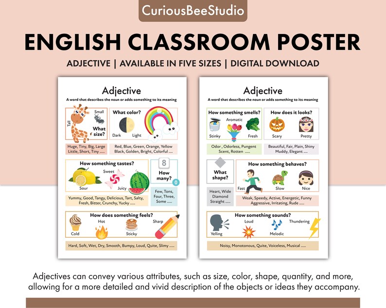 Adjective English Grammar Charts: Learn to Use Adjective in English ...