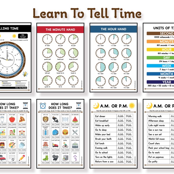 Tell the Time - Etsy