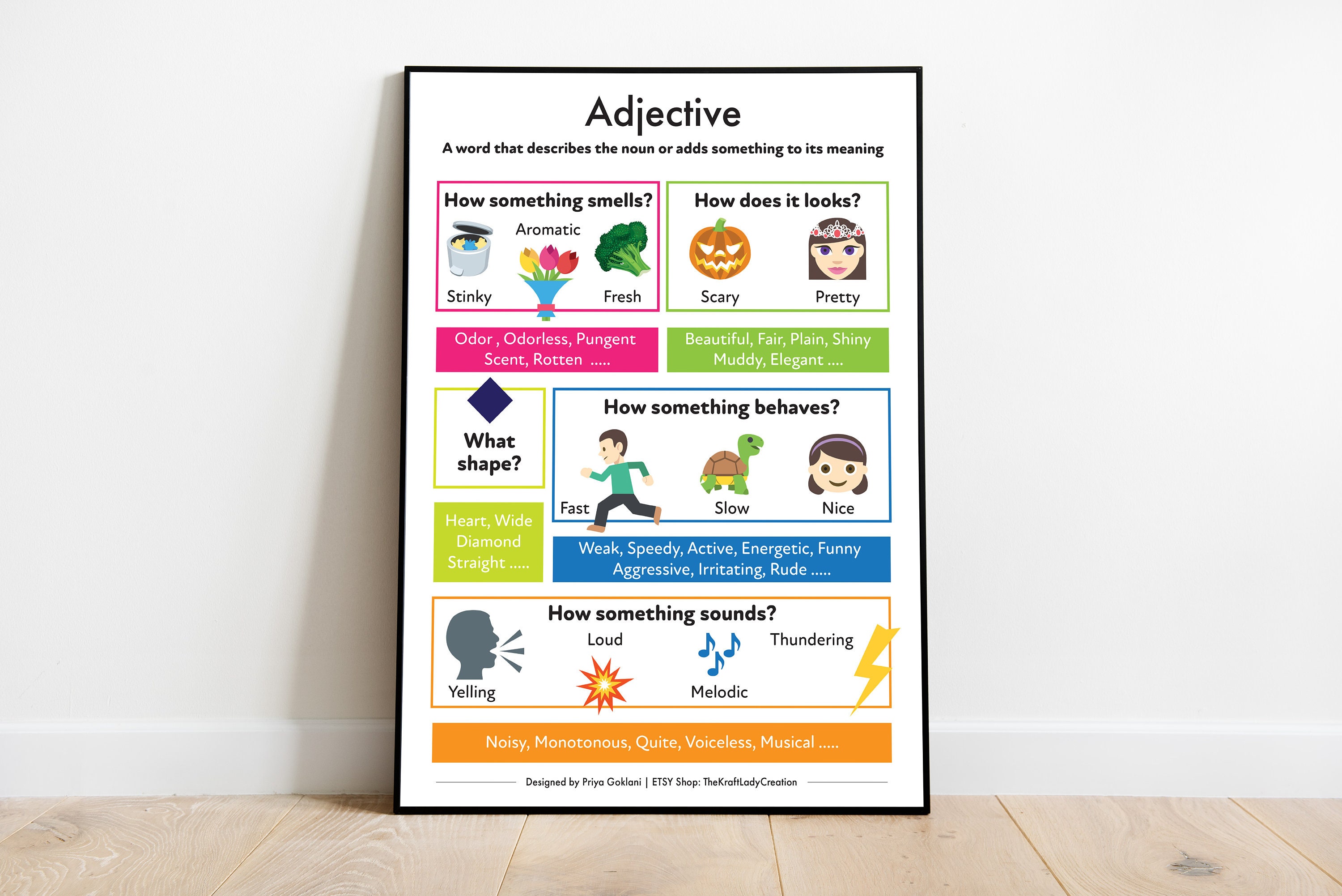 Adjective Poster