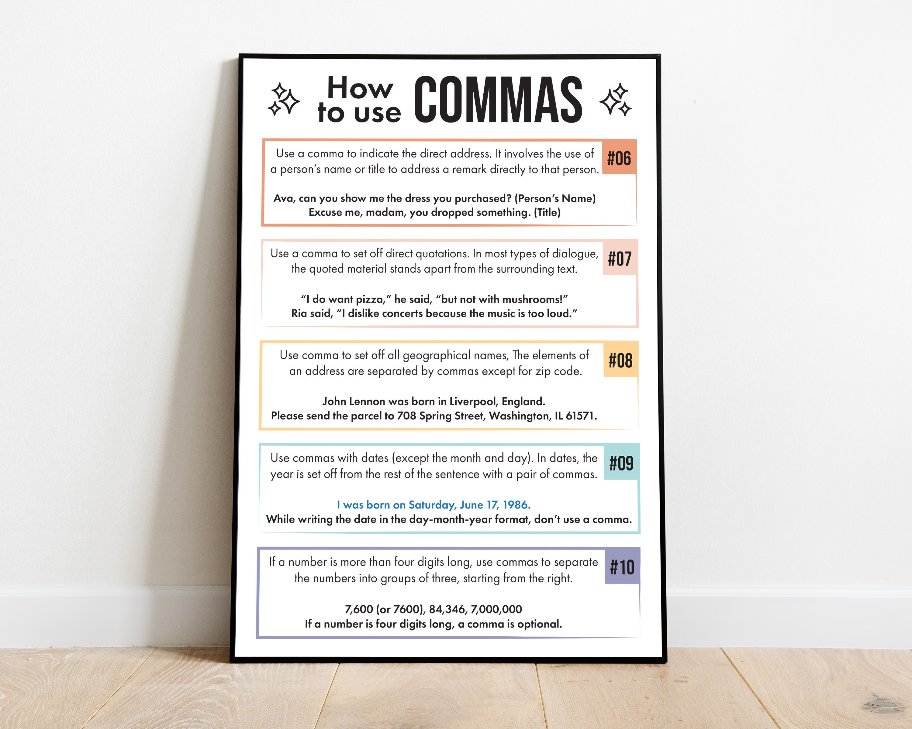 A Step-by-step Guide on How to Use Comma in English Grammar, Boho ...