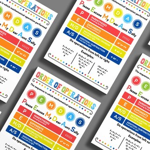 Order of Operations for Maths, PEMDAS Poster, Maths Classroom Poster ...