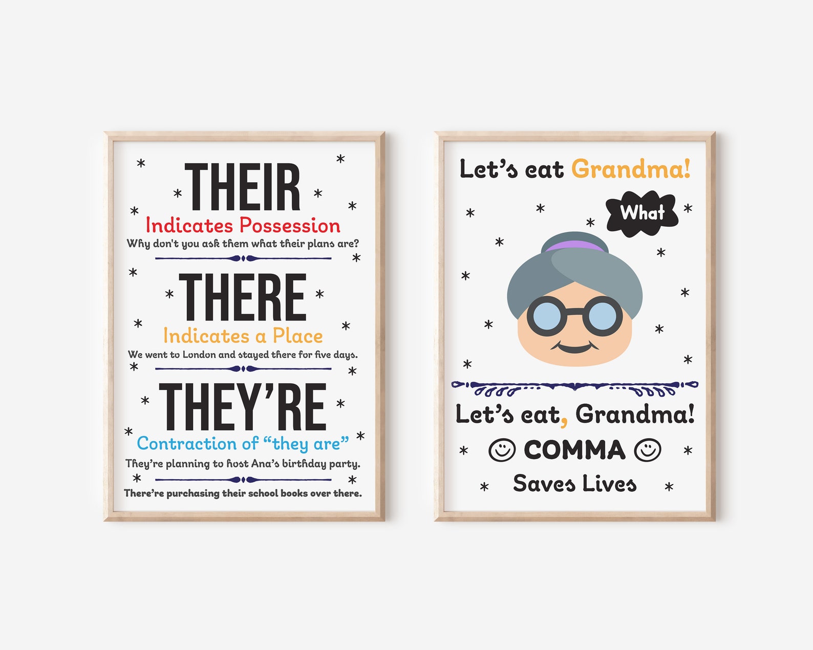 English Classroom Posters, Homophones & Punctuation Marks English ...