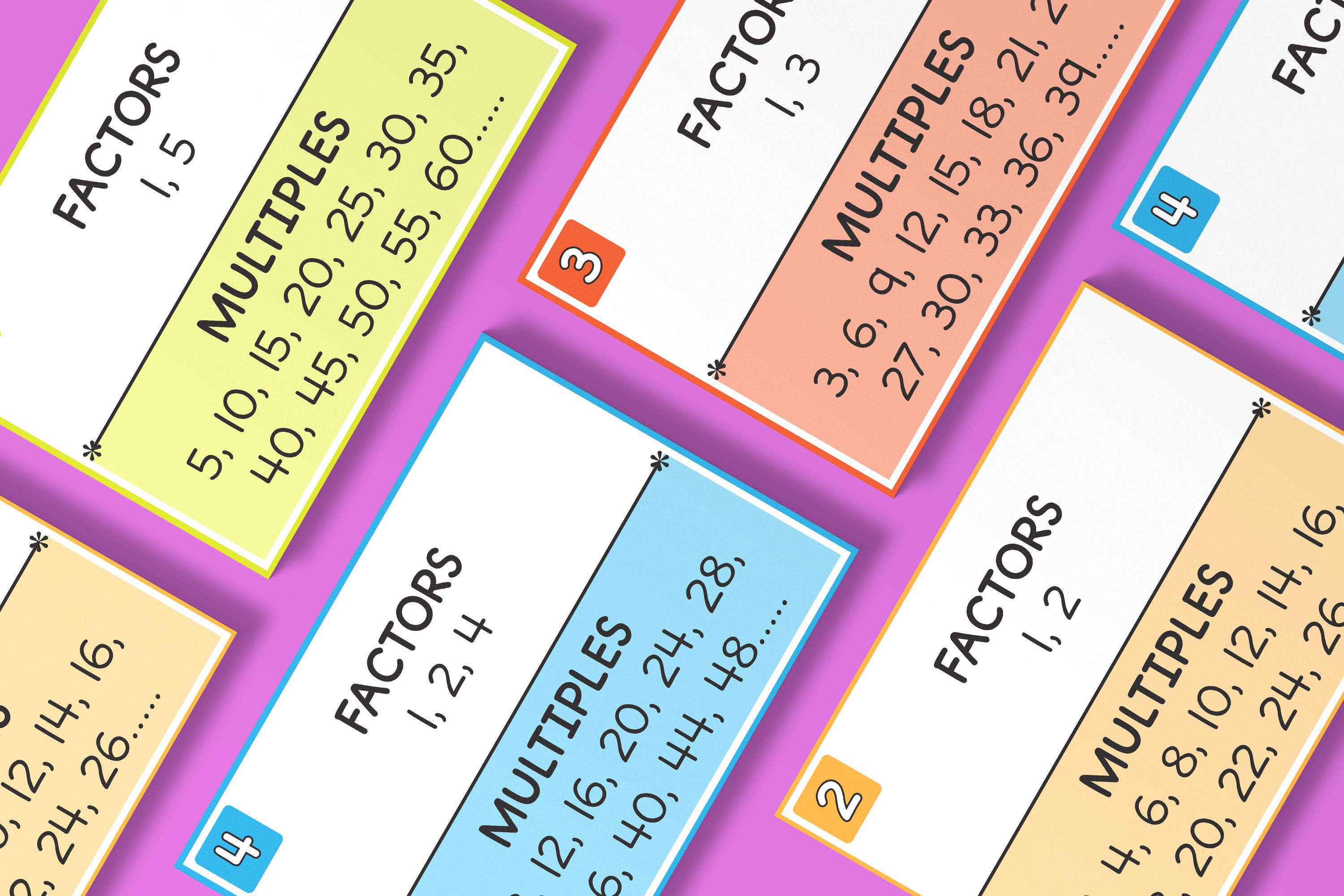 Factors and Multiples - Maths Classroom Posters, Maths Homeschool ...