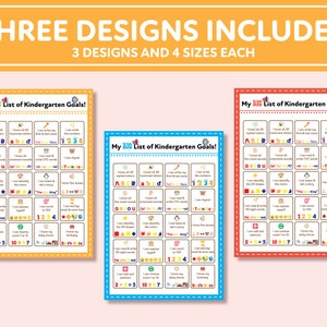 My Big List of Kindergarten Learning Goals, Kindergarten Learning ...