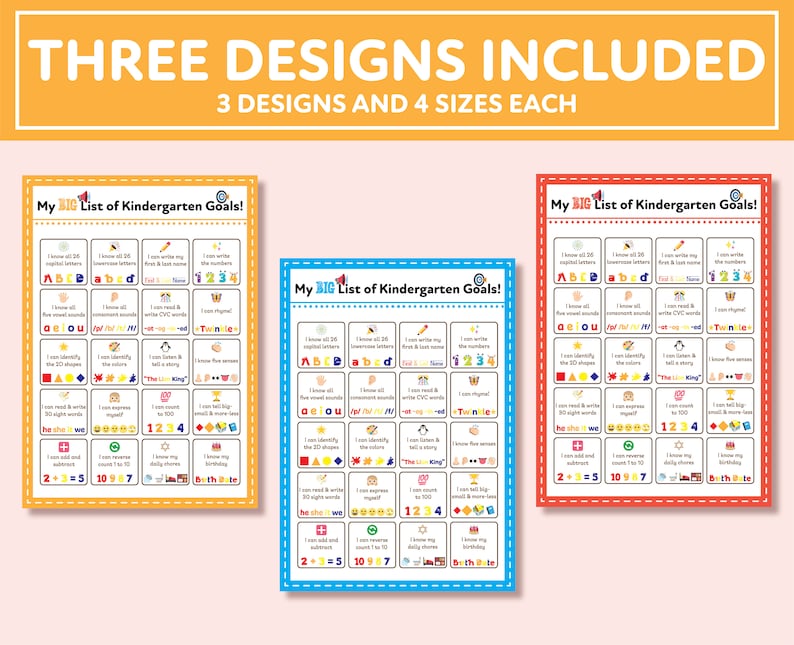 My Big List of Kindergarten Learning Goals, Kindergarten Learning ...