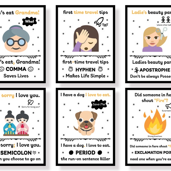 Punctuation Poster - Etsy