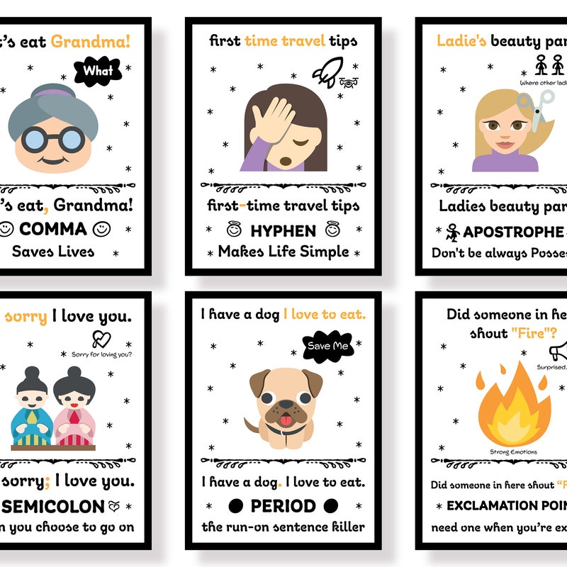 Punctuation Poster - Etsy