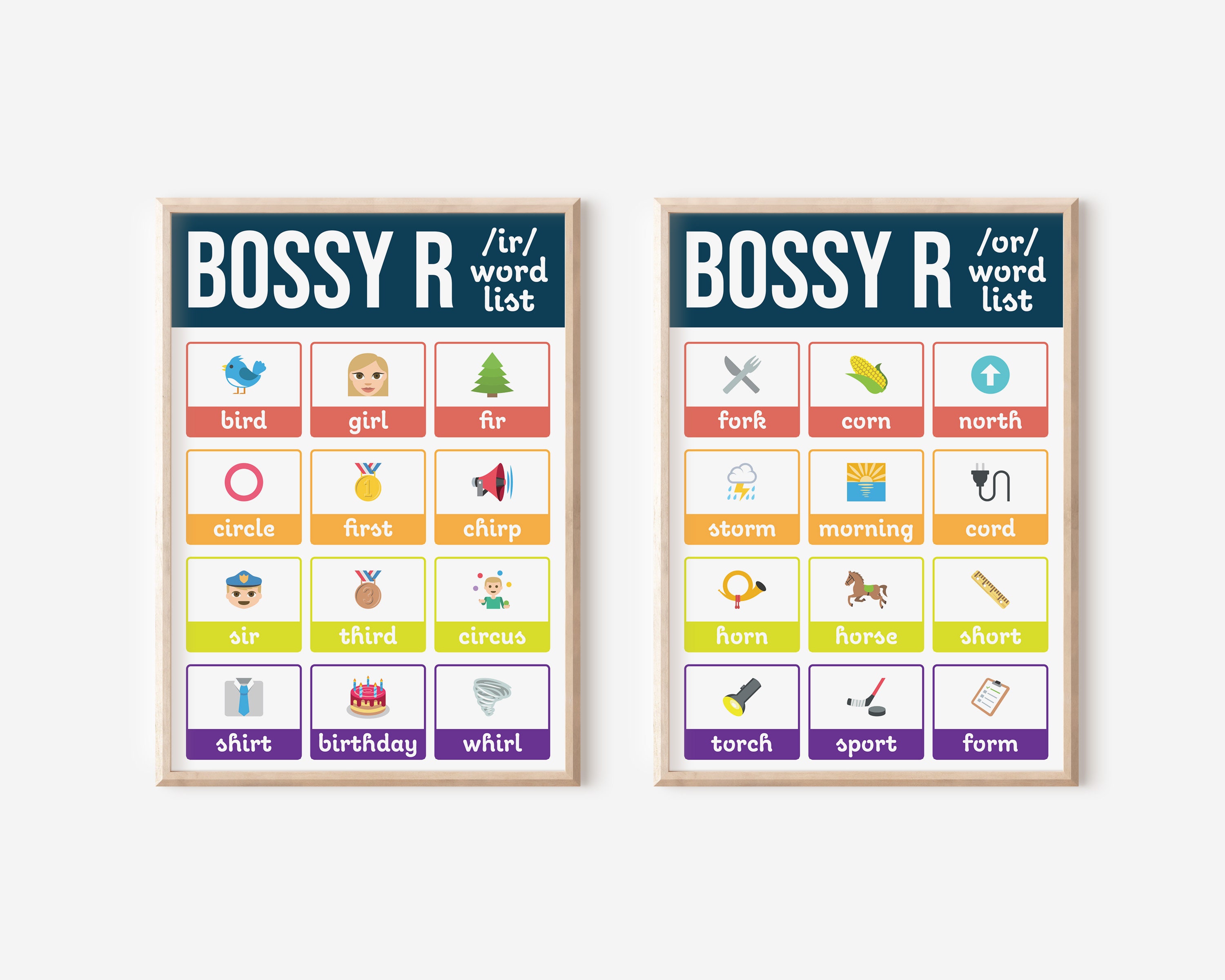 R Controlled Vowels Anchor Charts – 10 Nos. | Syllabification of R ...