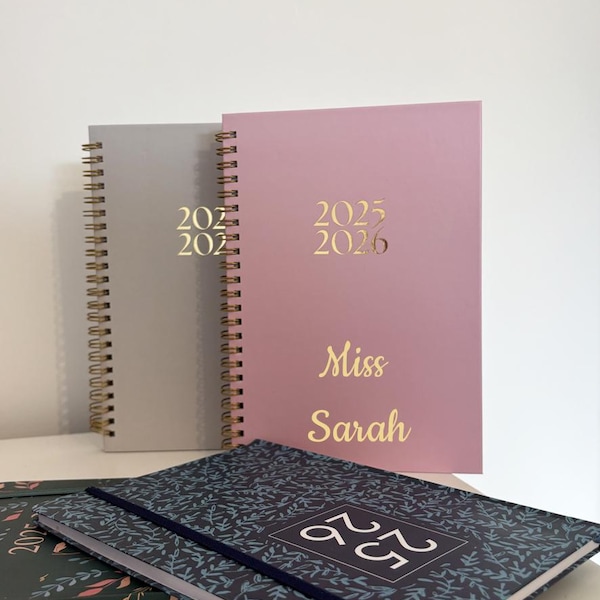 Personalised Academic Diary 2025 2026 - Etsy UK