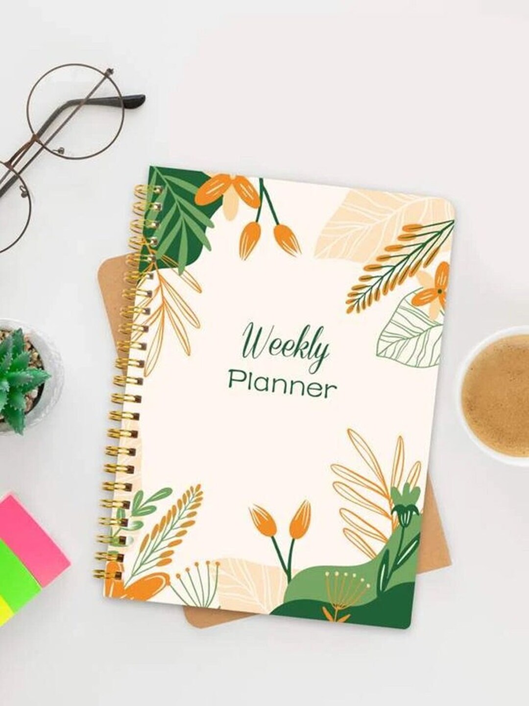 Undated A5 Spiral Planner, Daily and Weekly Planner, Undated Planner ...