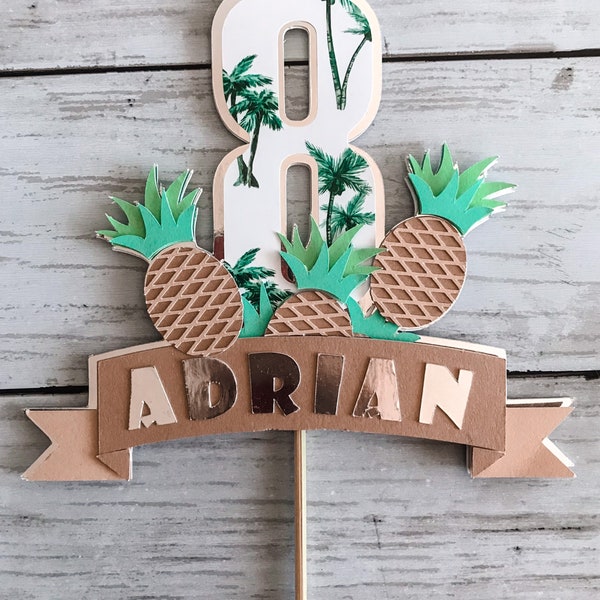 Hawaiian Cake Topper - Etsy