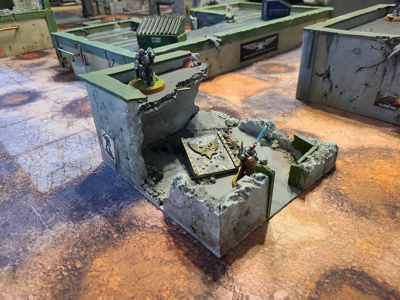 Wargaming Terrain 40k Ruins Ruined Building Warhammer - Etsy