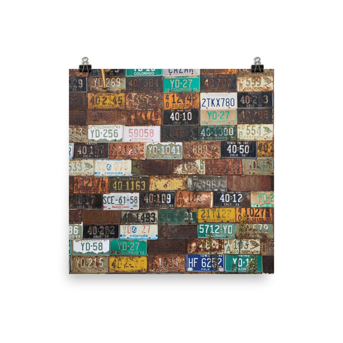 Colorado License Plate Poster - Etsy