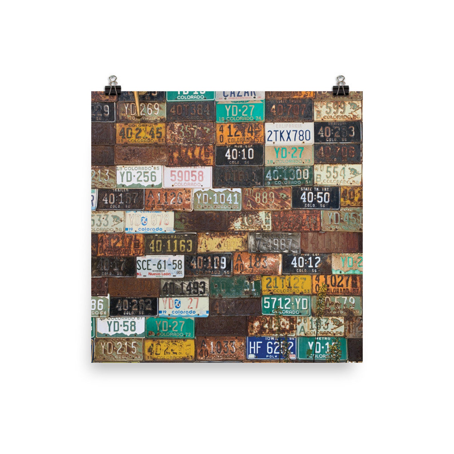 Colorado License Plate Poster - Etsy