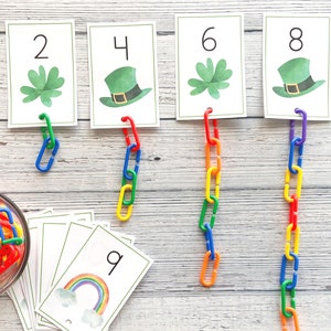 St. Patrick's Day Preschool One to One Counting Activity, St. Patrick's ...