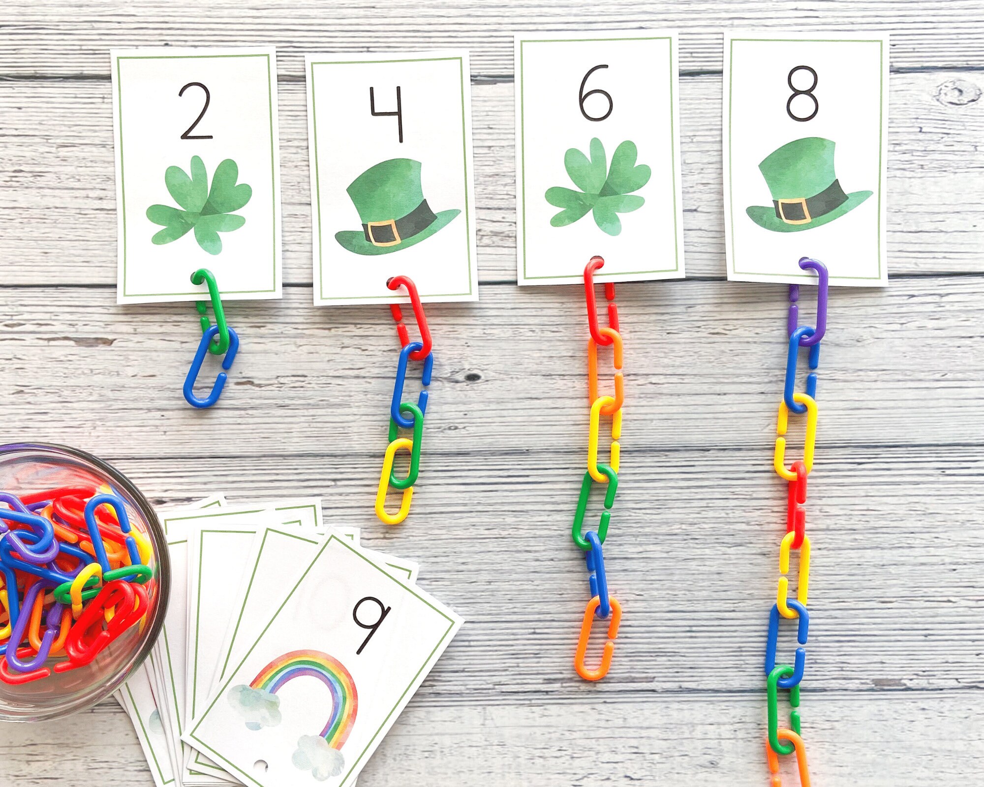 St. Patrick's Day Preschool One to One Counting Activity, St. Patrick's ...