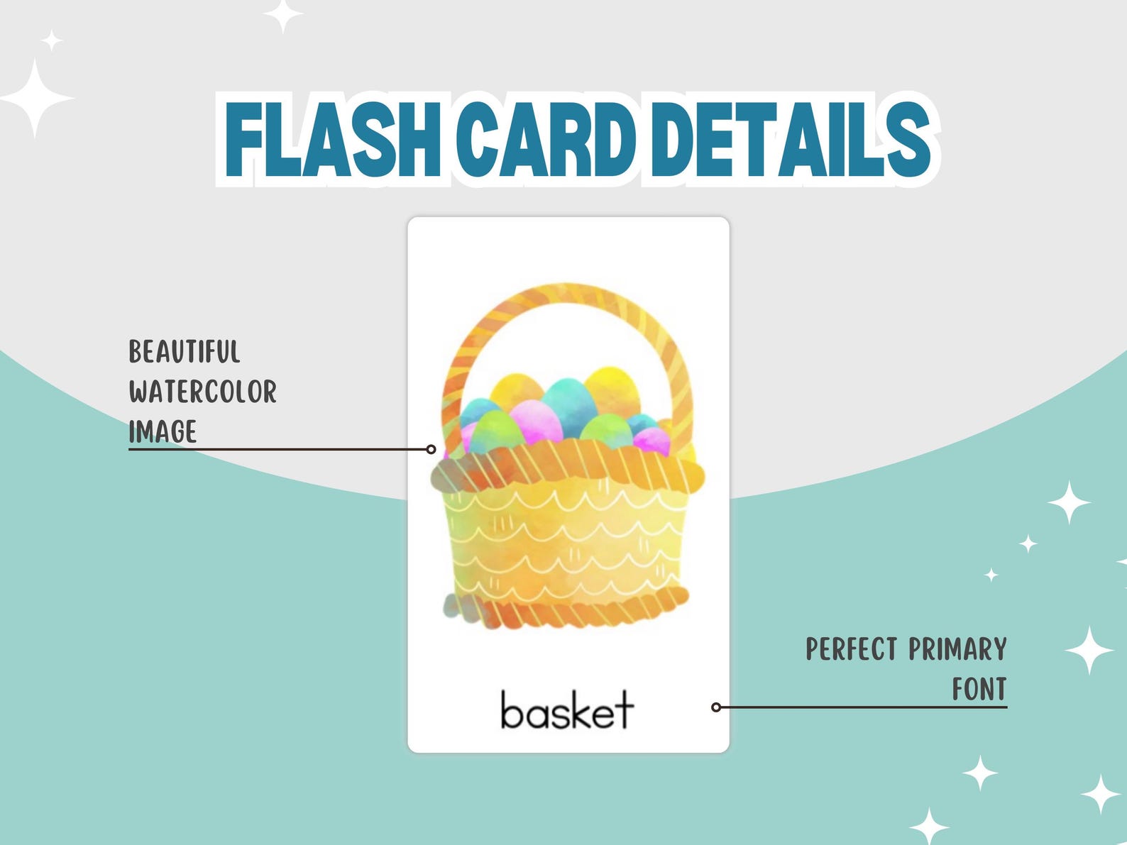 Easter Flashcards for Preschool, Printable Easter Flash Cards ...