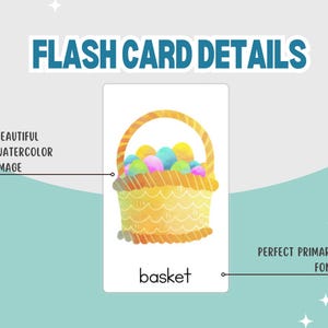 Easter Flashcards for Preschool, Printable Easter Flash Cards ...