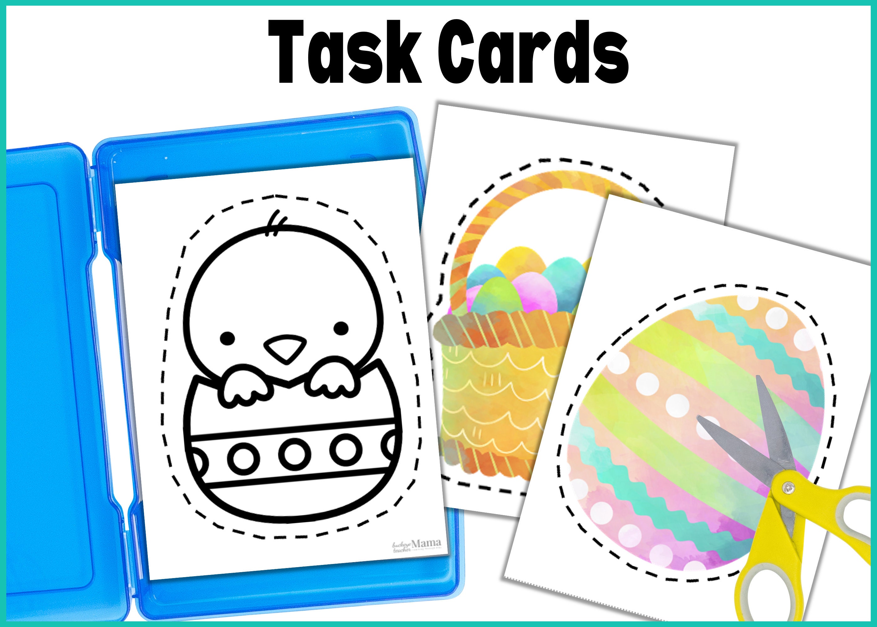 Easter Cutting and Tracing Pages for Preschool, Easter Printable ...