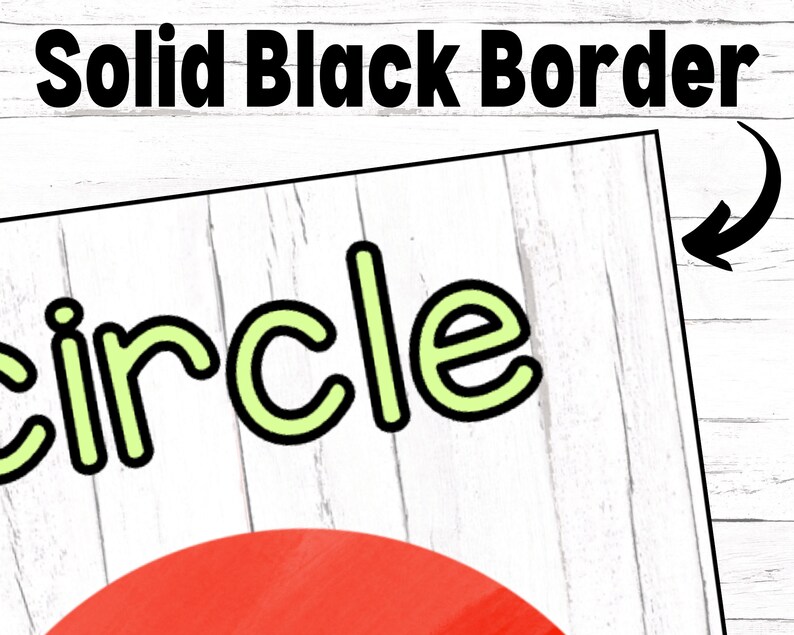 Printable Shape Posters Classroom Decor Shiplap Watercolor - Etsy