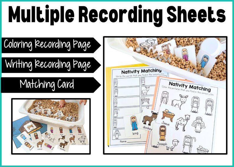 Christmas Sensory Bin Activity, Printables for Toddlers and ...