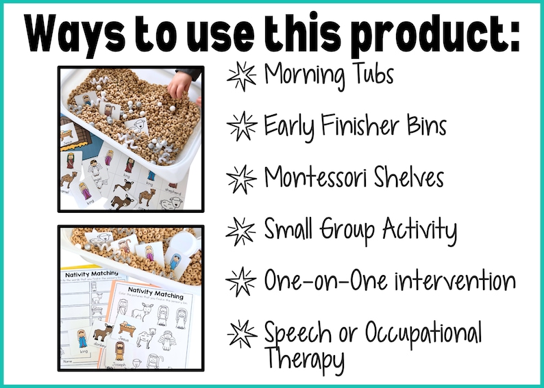 Christmas Sensory Bin Activity, Printables for Toddlers and ...