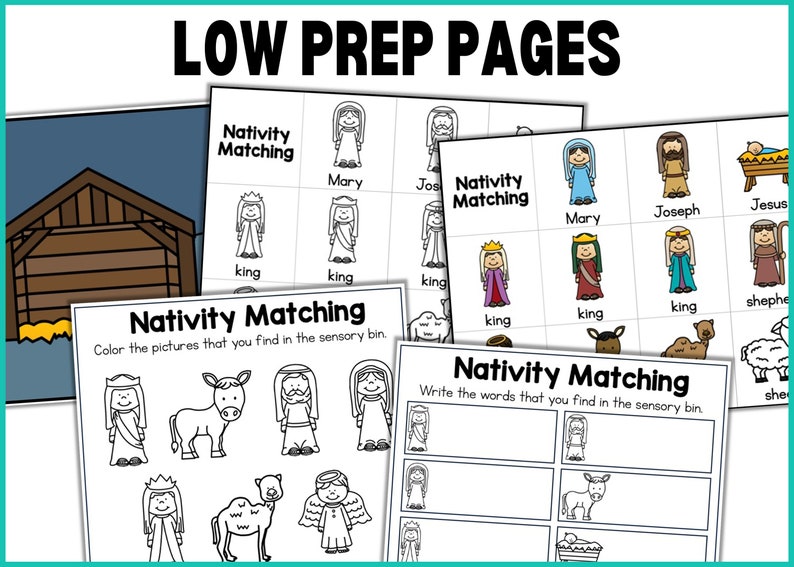 Christmas Sensory Bin Activity, Printables for Toddlers and ...