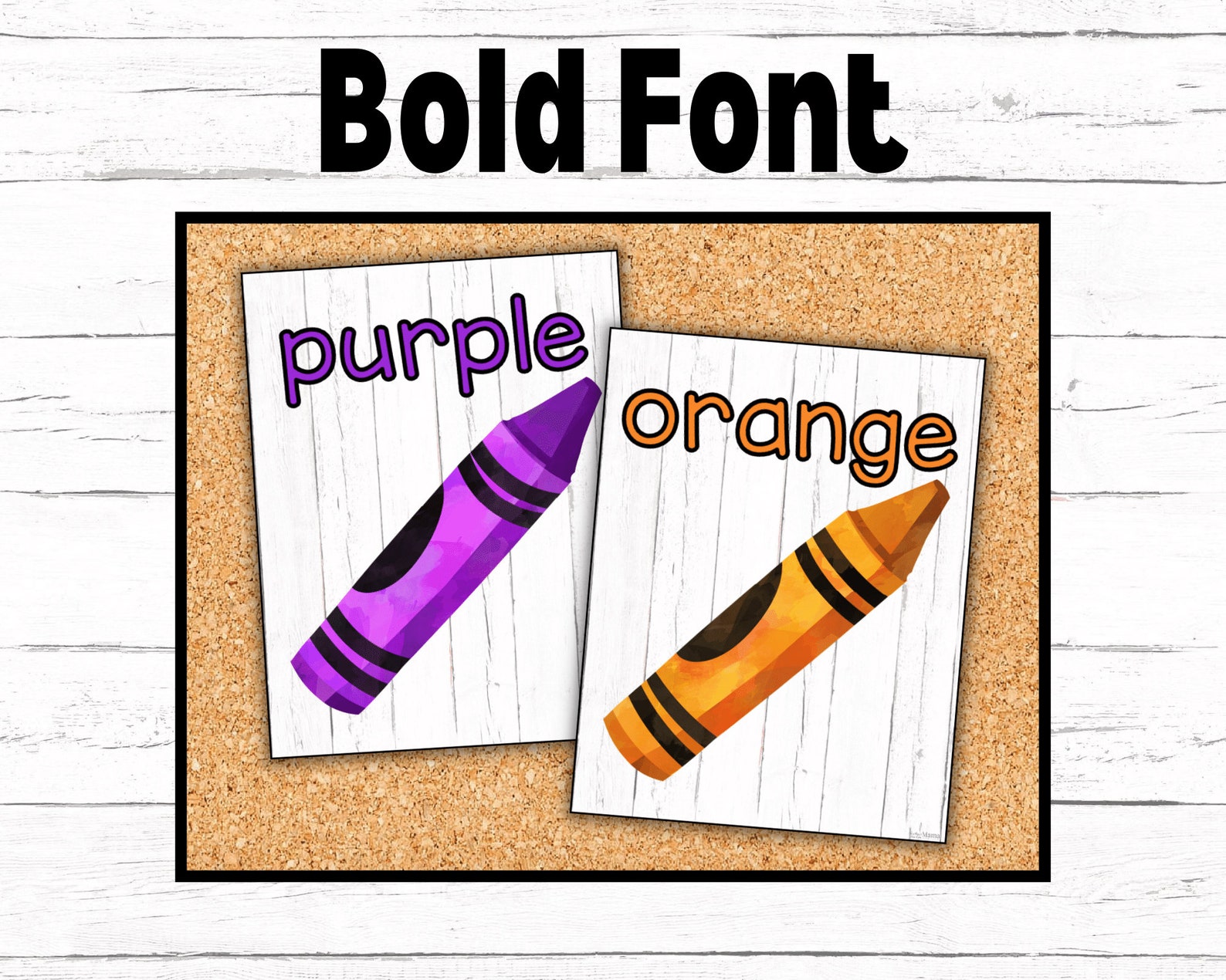 Printable Colors Posters Classroom Decor Shiplap Watercolor - Etsy