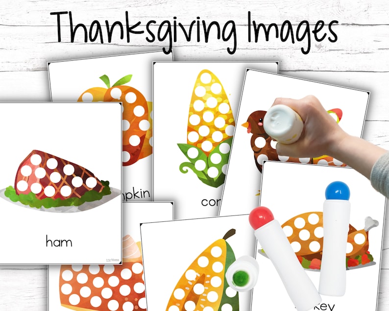 Thanksgiving Center Dot Marker Pages for Preschool and Kindergarten ...