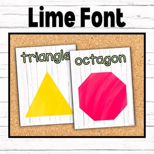 Printable Shape Posters Classroom Decor, Shiplap, Watercolor, 2D Shapes ...